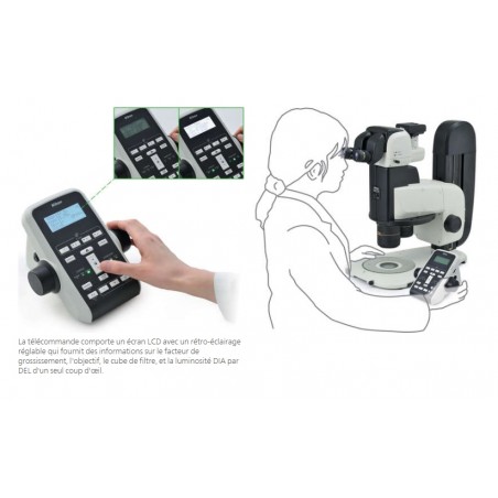 Stéréomicroscope Nikon SMZ25 trinoculaire statif Epi/Dia