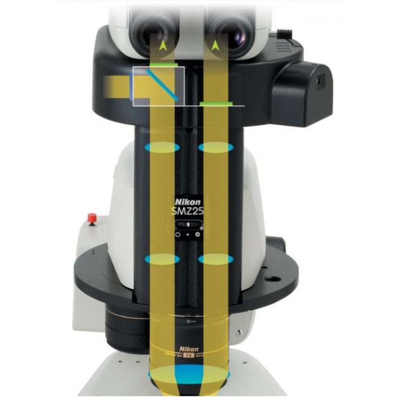 Stéréomicroscope Nikon SMZ18 trinoculaire statif Dia + fibres